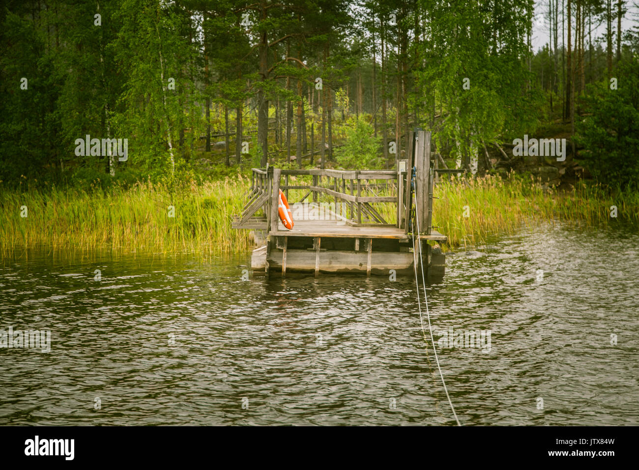 A beautiful lake landscape in Finland Stock Photo - Alamy