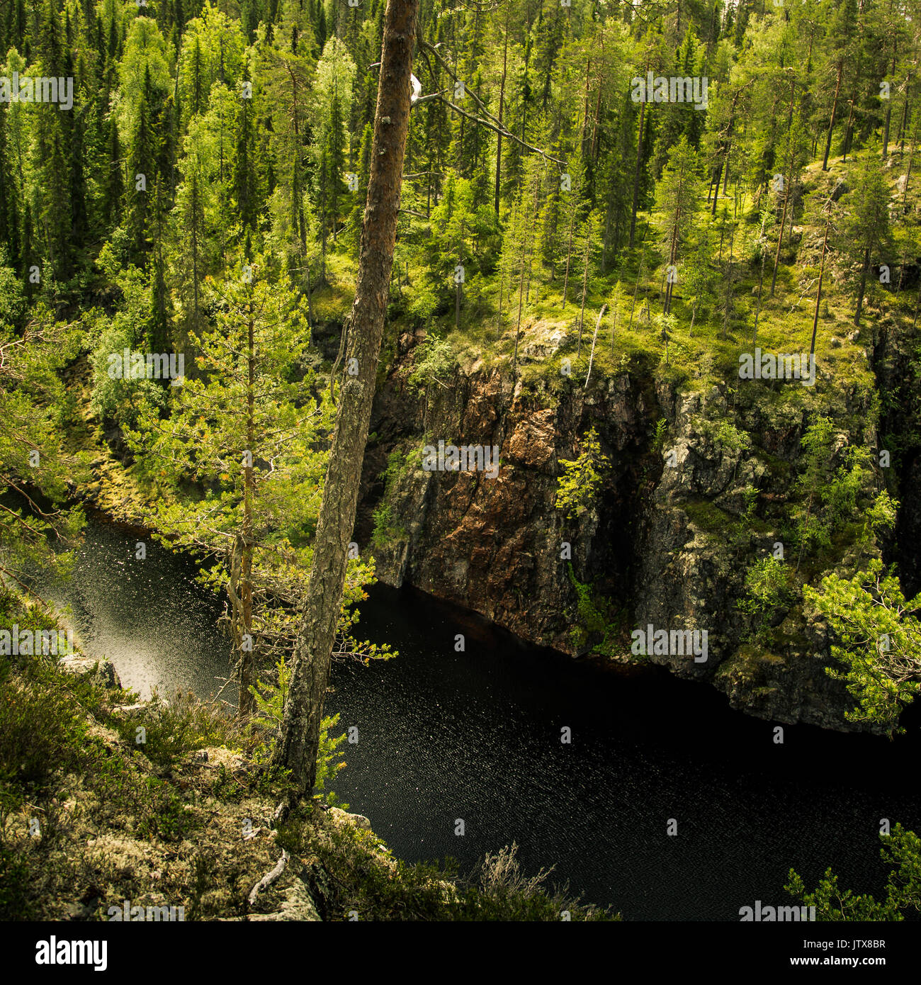 A beautiful lake landscape in Finland Stock Photo - Alamy