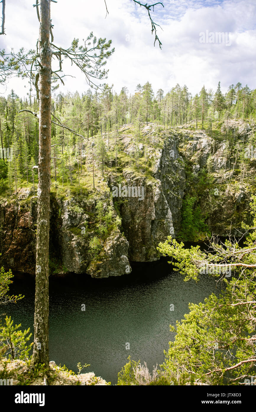 A beautiful lake landscape in Finland Stock Photo - Alamy