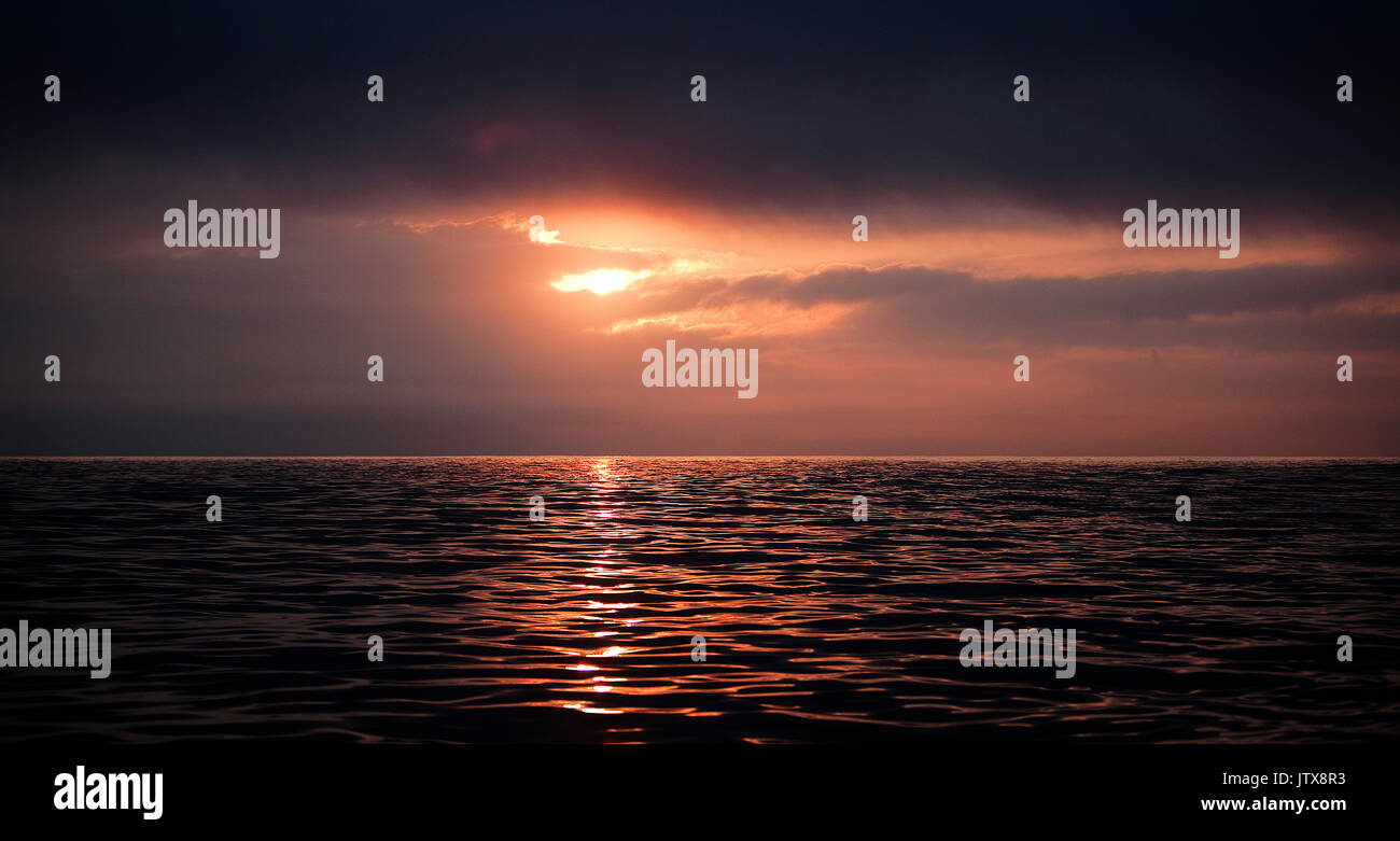 SUNSET AT FALSE BAY IN SOUTH AFRICA Stock Photo - Alamy
