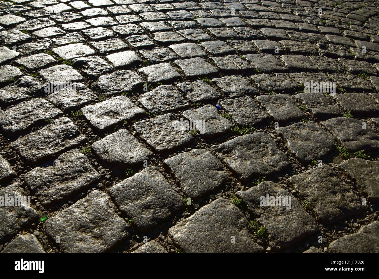 Cobble stone path on Charles Bridge in Prague, Czech Republic Stock ...