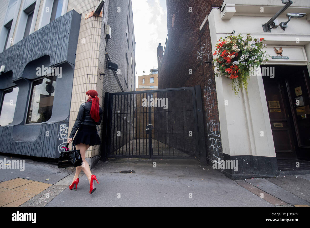 The 3-metre gap between two buildings on Euston Road in central London ...