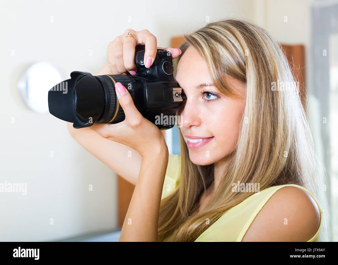 Female photographer taking images house hi-res stock photography and ...