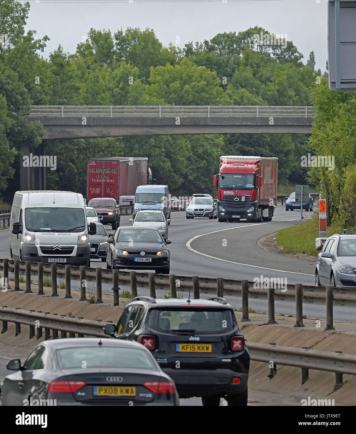 Goose lane bridge goes over m11 motorway hi-res stock photography and ...