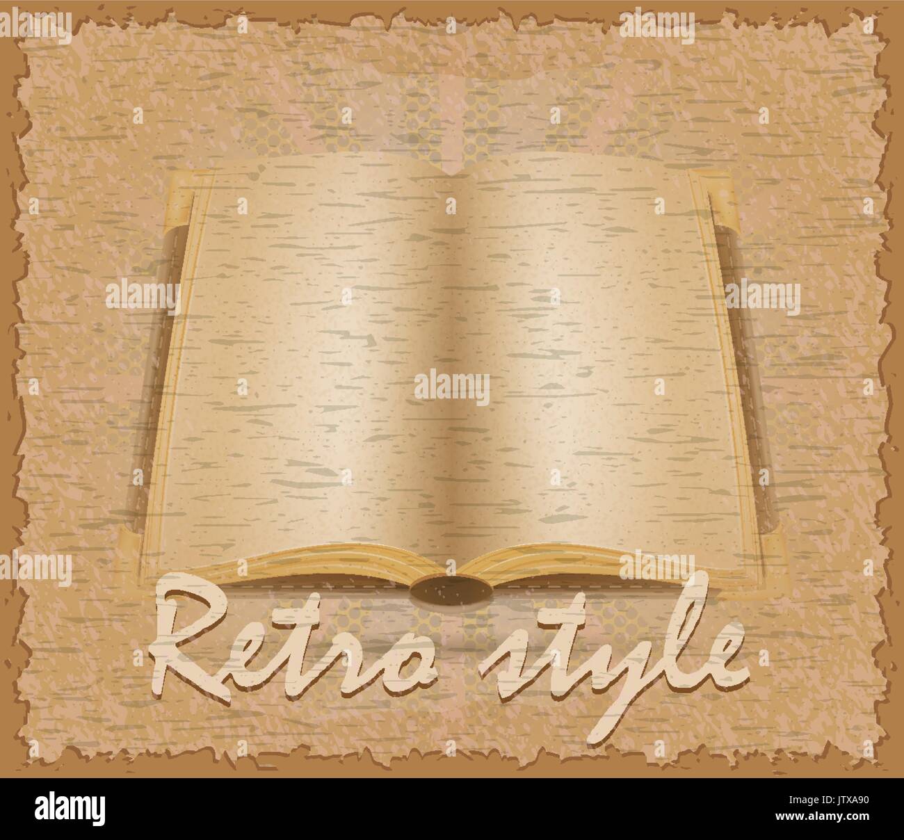 retro style poster old book stock vector illustration Stock Vector ...