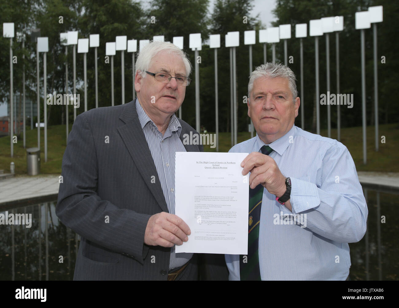 Michael gallagher right who lost his son aiden hi-res stock photography ...