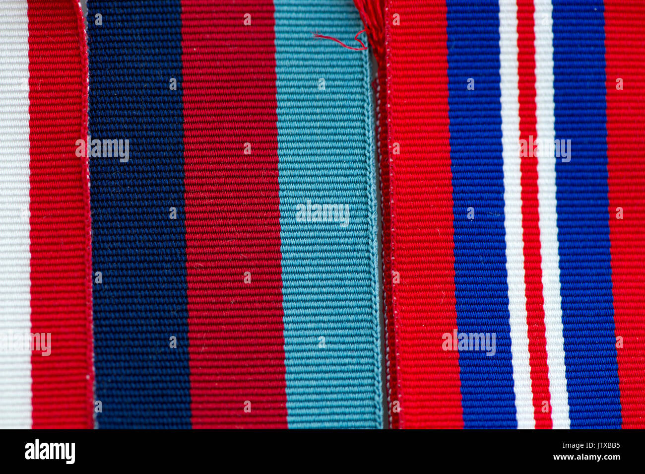 War Medal Ribbons Stock Photo - Alamy