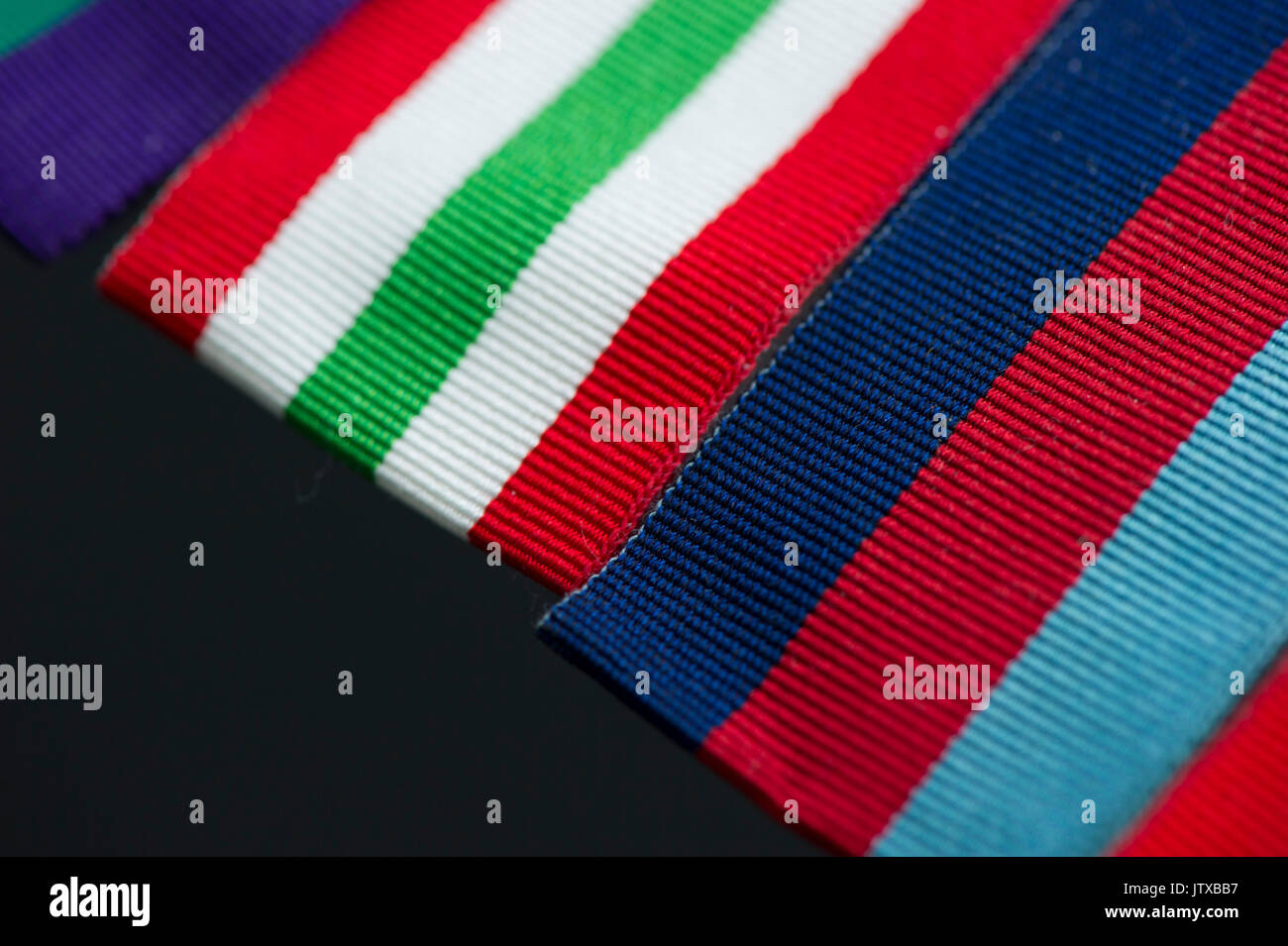 War Medal Ribbons Stock Photo - Alamy