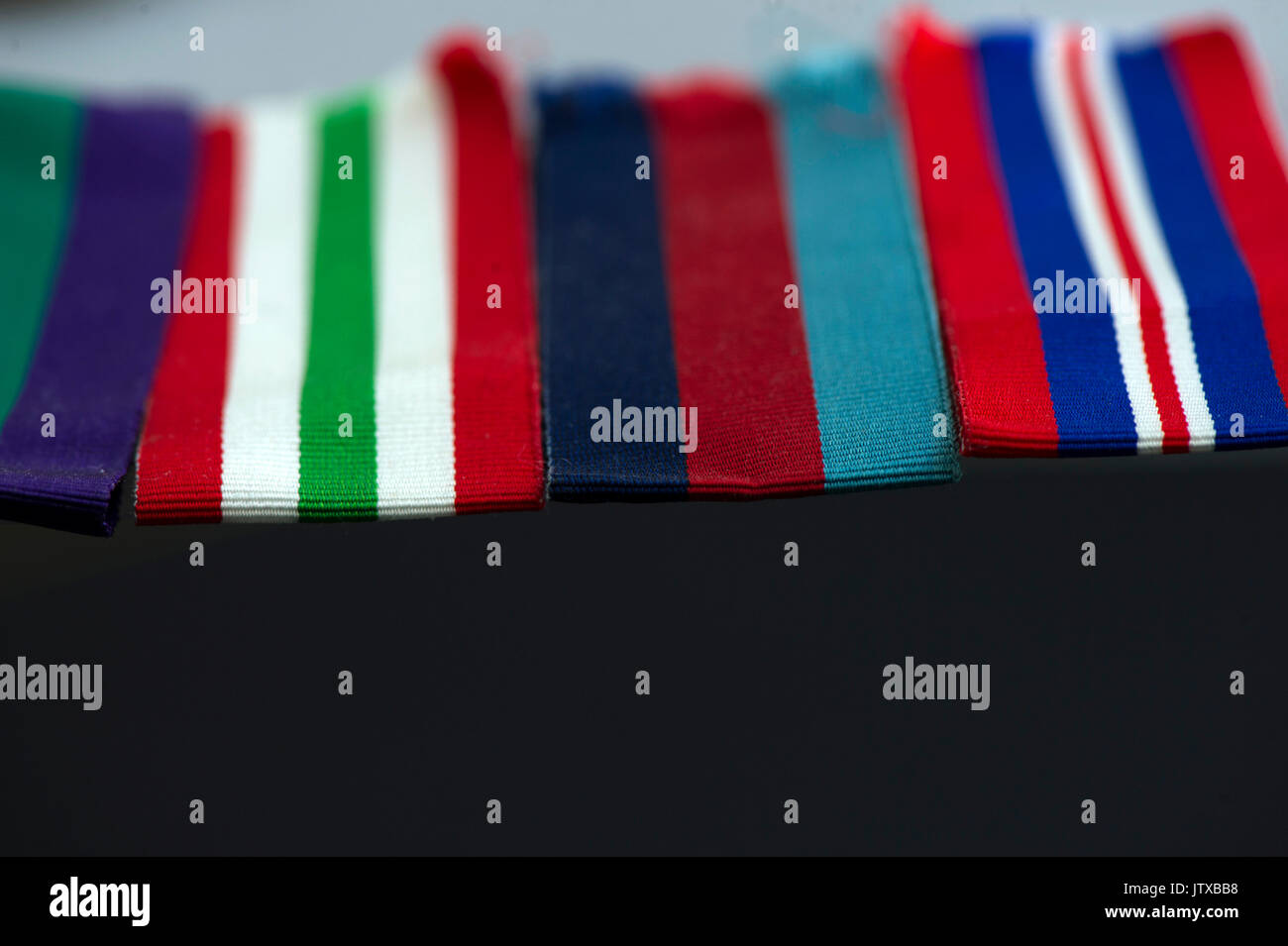 War Medal Ribbons Stock Photo - Alamy