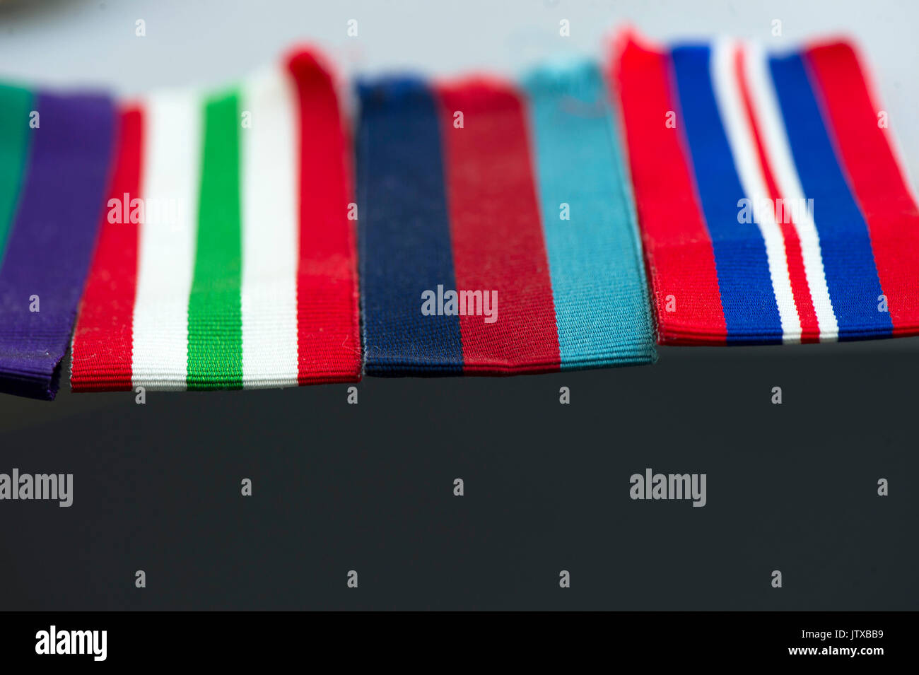 War Medal Ribbons Stock Photo - Alamy