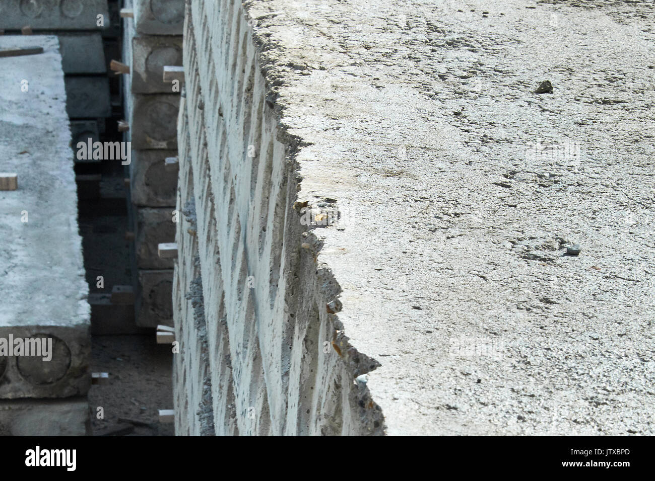 Manufacturing concrete slabs. reinforced concrete production Stock ...