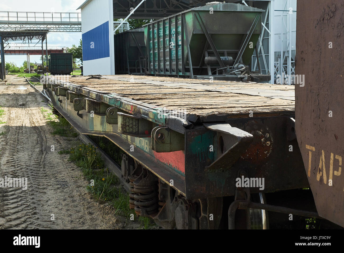 Manufacturing concrete slabs. reinforced concrete production Stock ...
