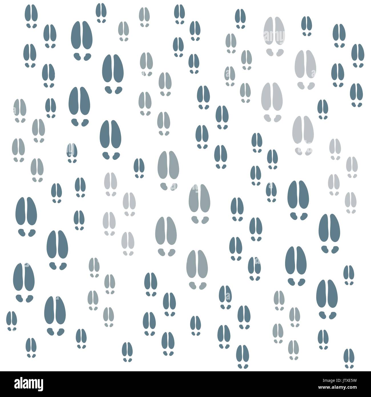 Nice picture of wild animal traces on a white background Stock Vector ...