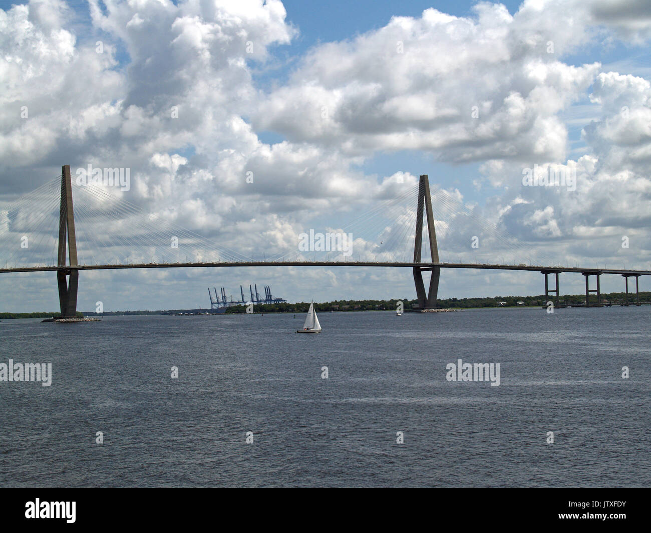 Arthur ravenel jr bridge river hi-res stock photography and images - Alamy