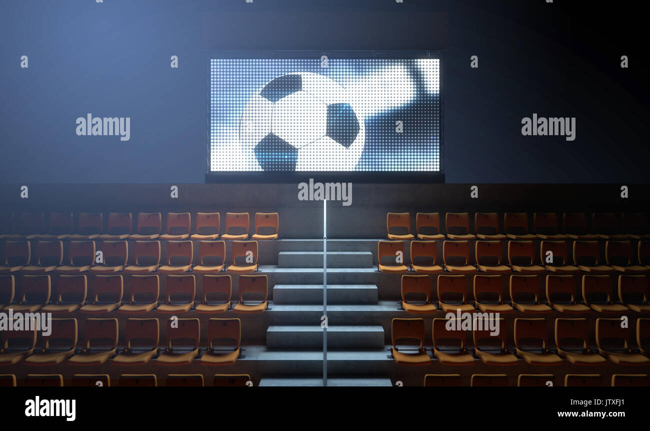 Empty football stadium night hi-res stock photography and images - Alamy