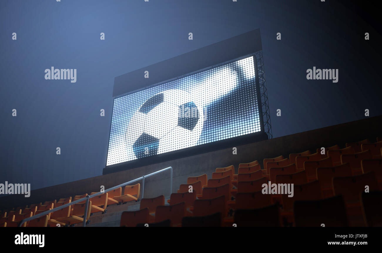Empty football stadium night hi-res stock photography and images - Alamy