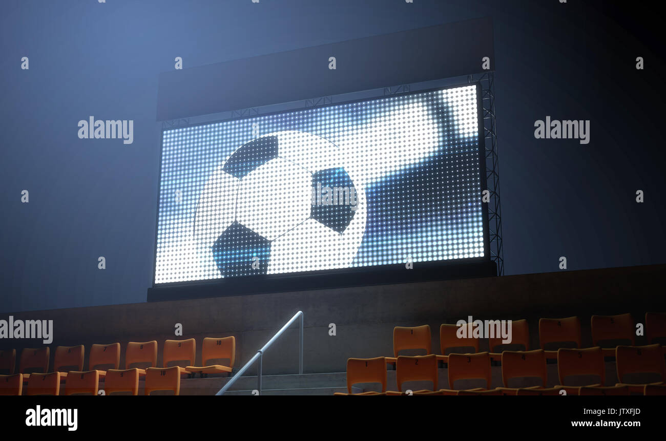 Empty football stadium night hi-res stock photography and images - Alamy