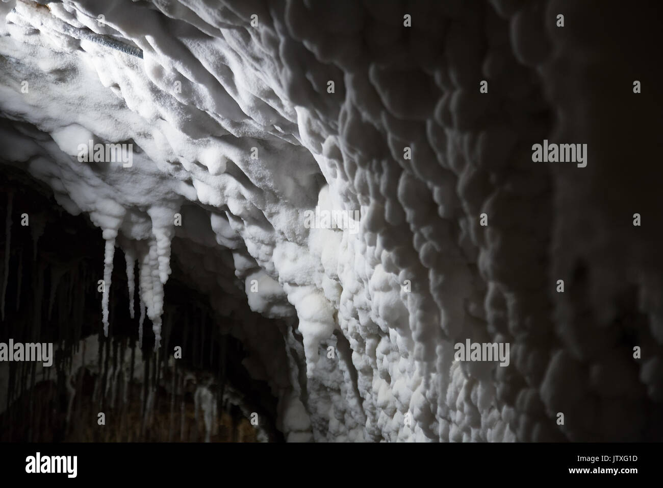 salt cave with salty stalactites Stock Photo - Alamy