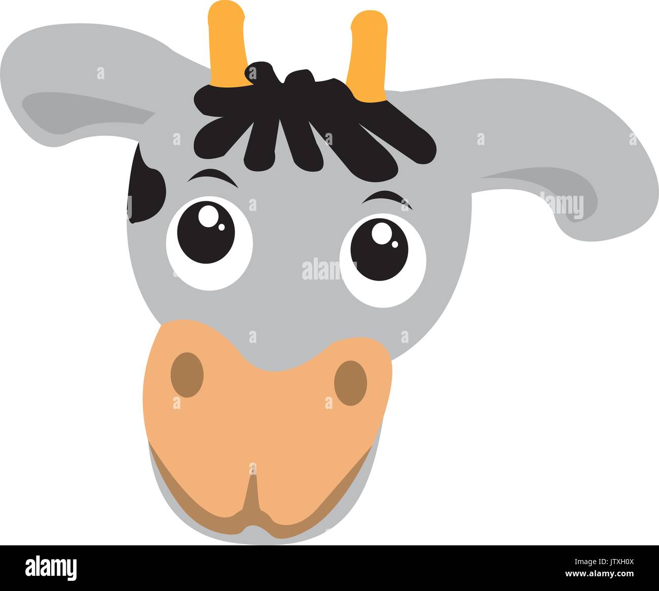 Isolated cute cow Stock Vector Image & Art - Alamy