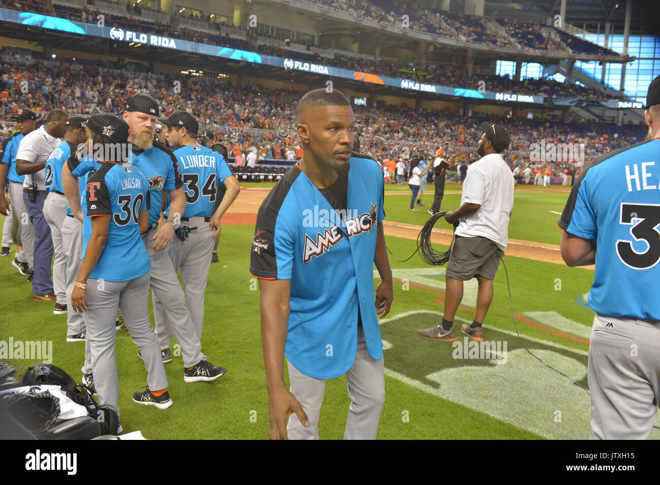 The All-Star and Legends Celebrity Softball Game at Marlins Park in ...