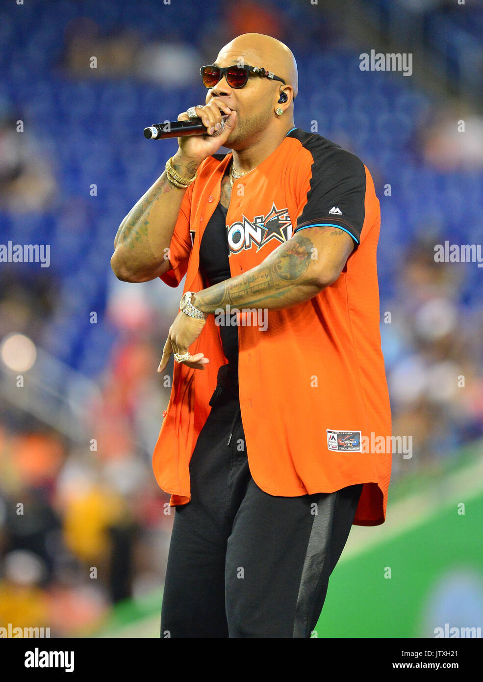 The All-Star and Legends Celebrity Softball Game at Marlins Park in ...