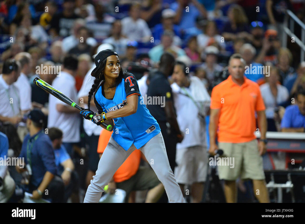 The All-Star and Legends Celebrity Softball Game at Marlins Park in ...