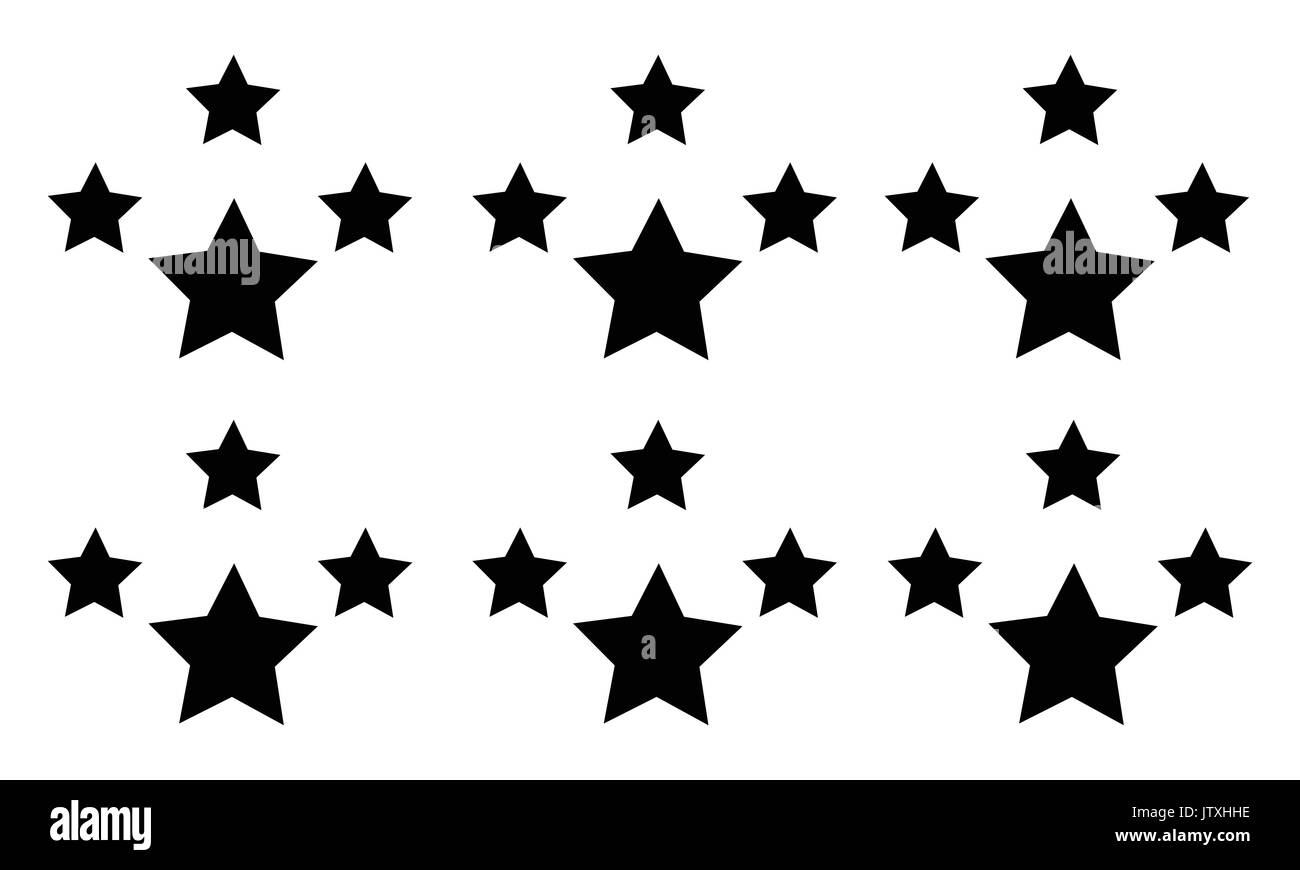 Abstract background black star collection vector art Stock Vector Image ...