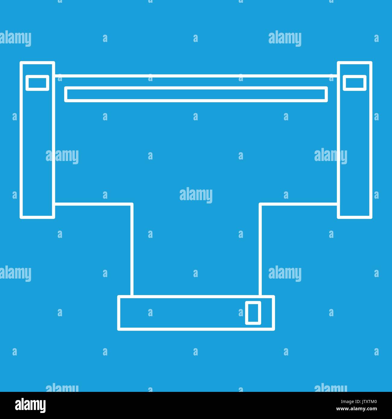T pipe connection icon, outline style Stock Vector Image & Art - Alamy