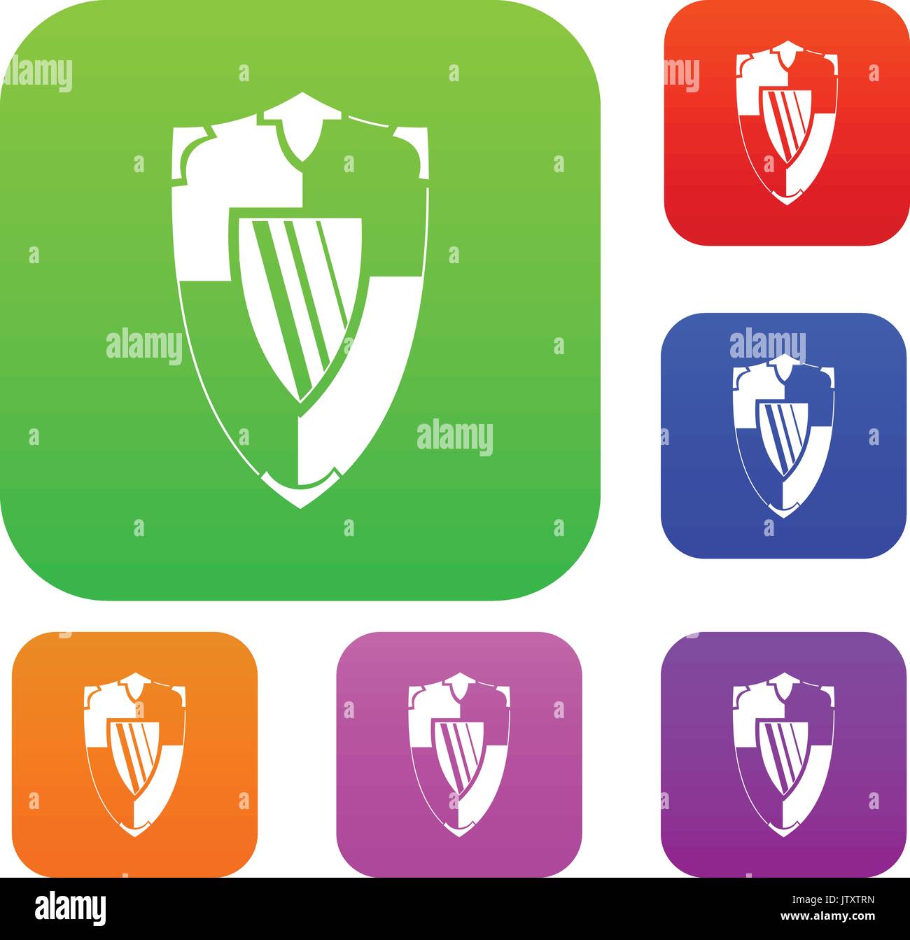 Shield set collection Stock Vector Image & Art - Alamy