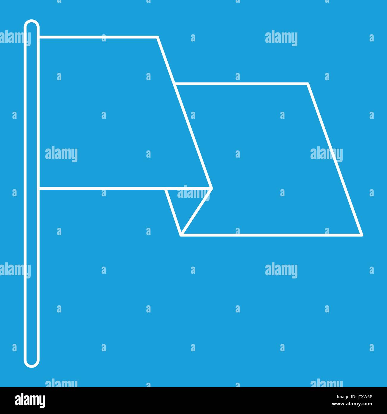 Flag icon, outline style Stock Vector Image & Art - Alamy