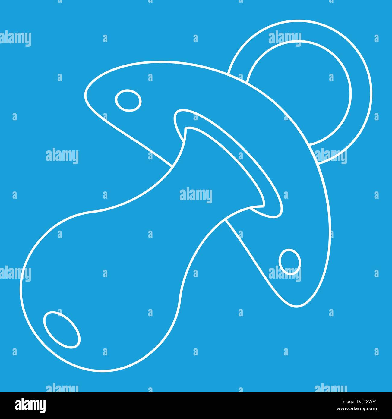 Baby dummy icon, outline style Stock Vector Image & Art - Alamy