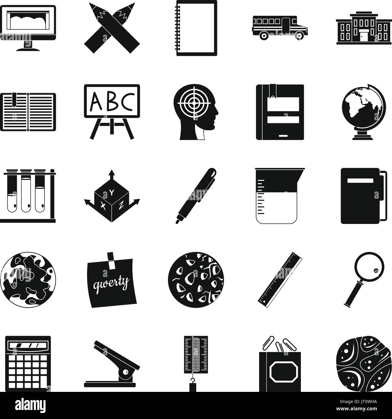 Survey icons set, simple style Stock Vector Image & Art - Alamy