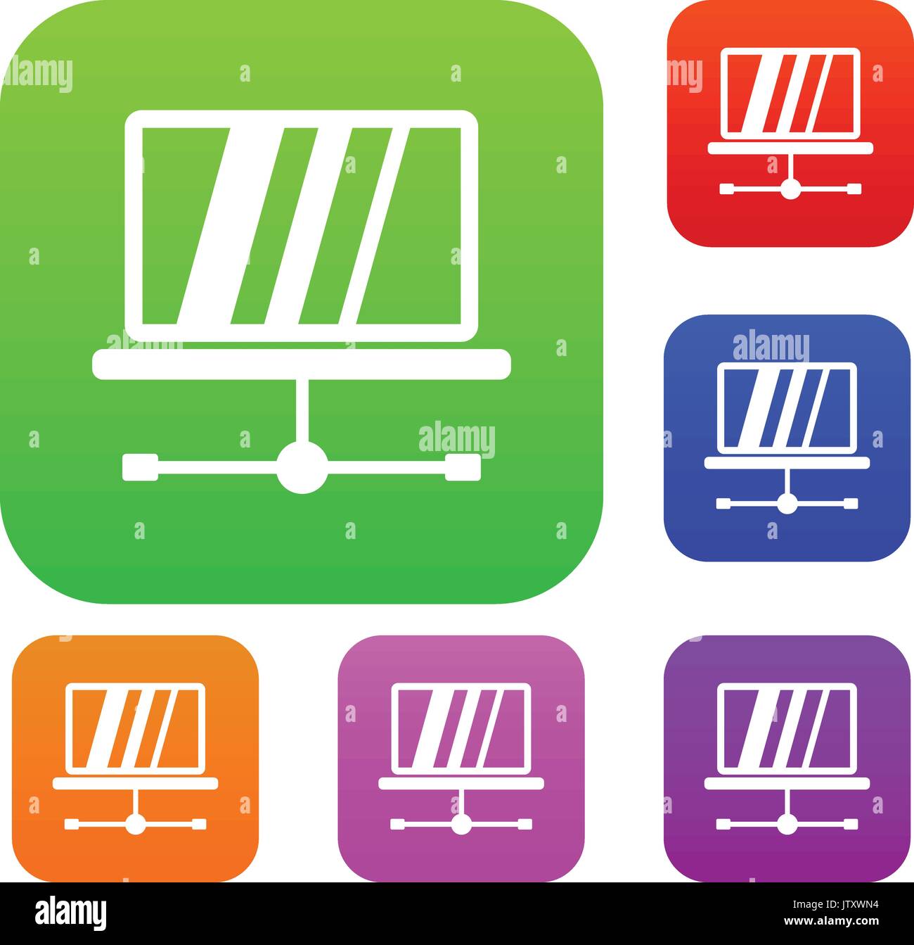 Laptop set collection Stock Vector Image & Art - Alamy