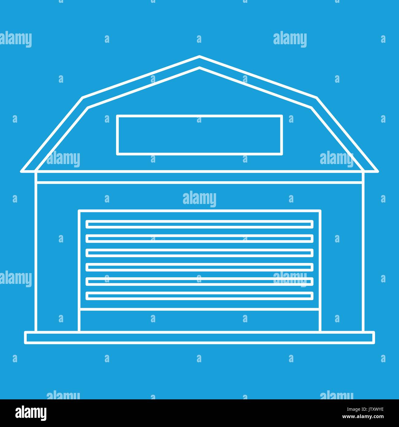 Warehouse building icon, outline style Stock Vector Image & Art - Alamy