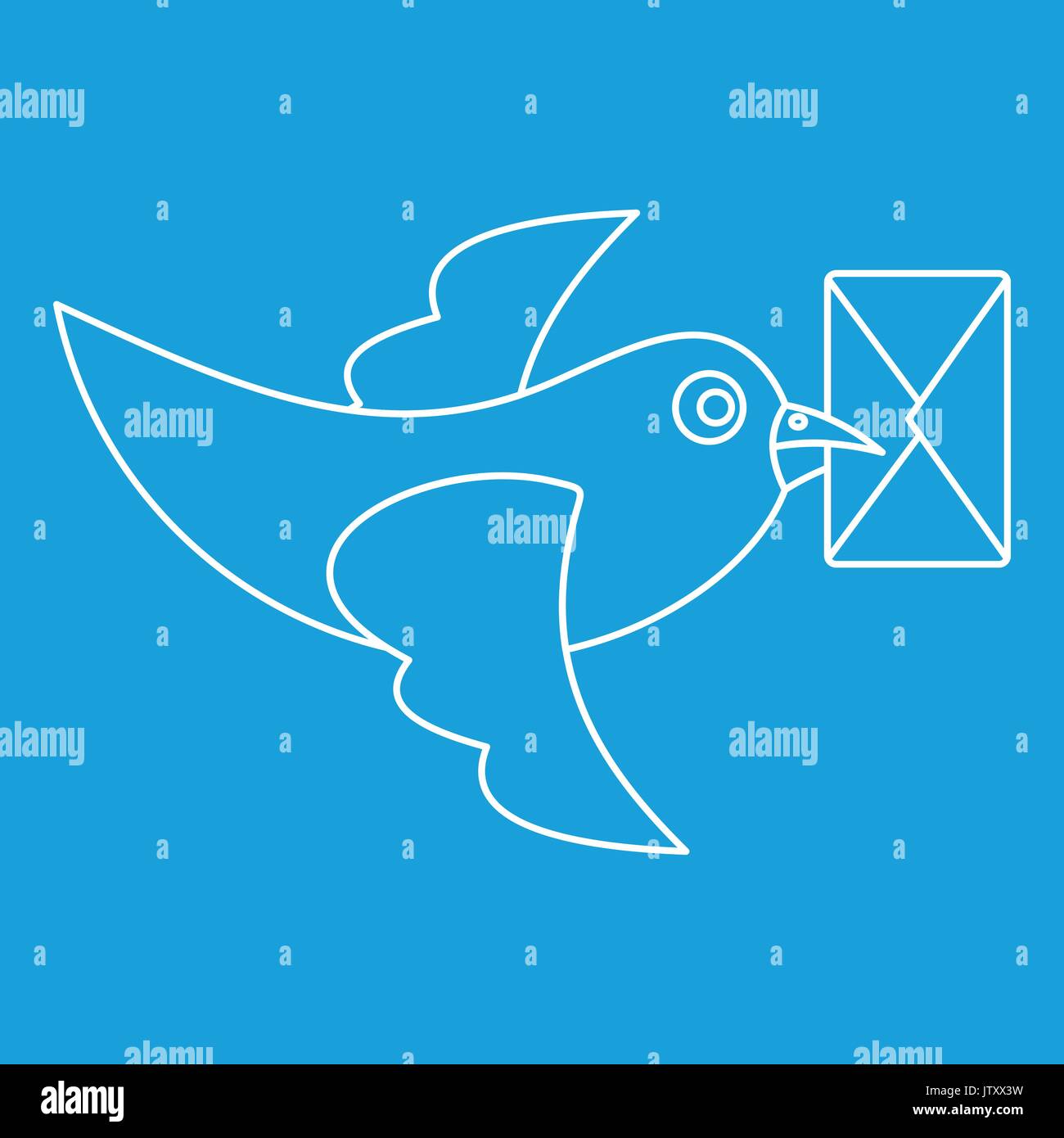 Courier pigeon Stock Vector Images - Alamy