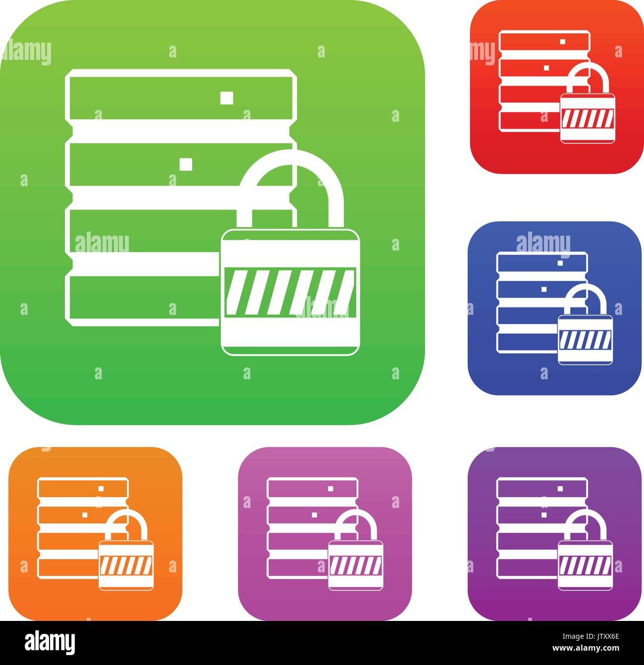 Cylinder padlock Stock Vector Images - Alamy
