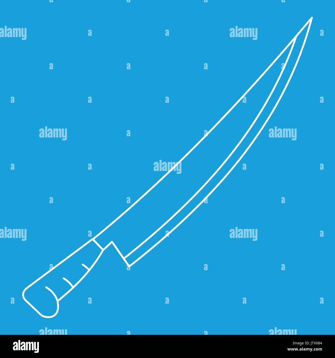 Long knife icon, outline style Stock Vector Image & Art - Alamy