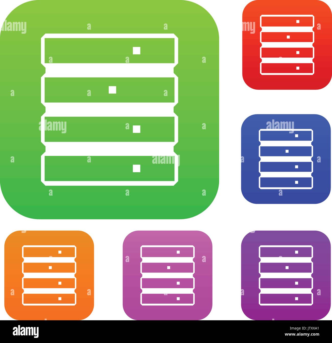 Database set collection Stock Vector Image & Art - Alamy