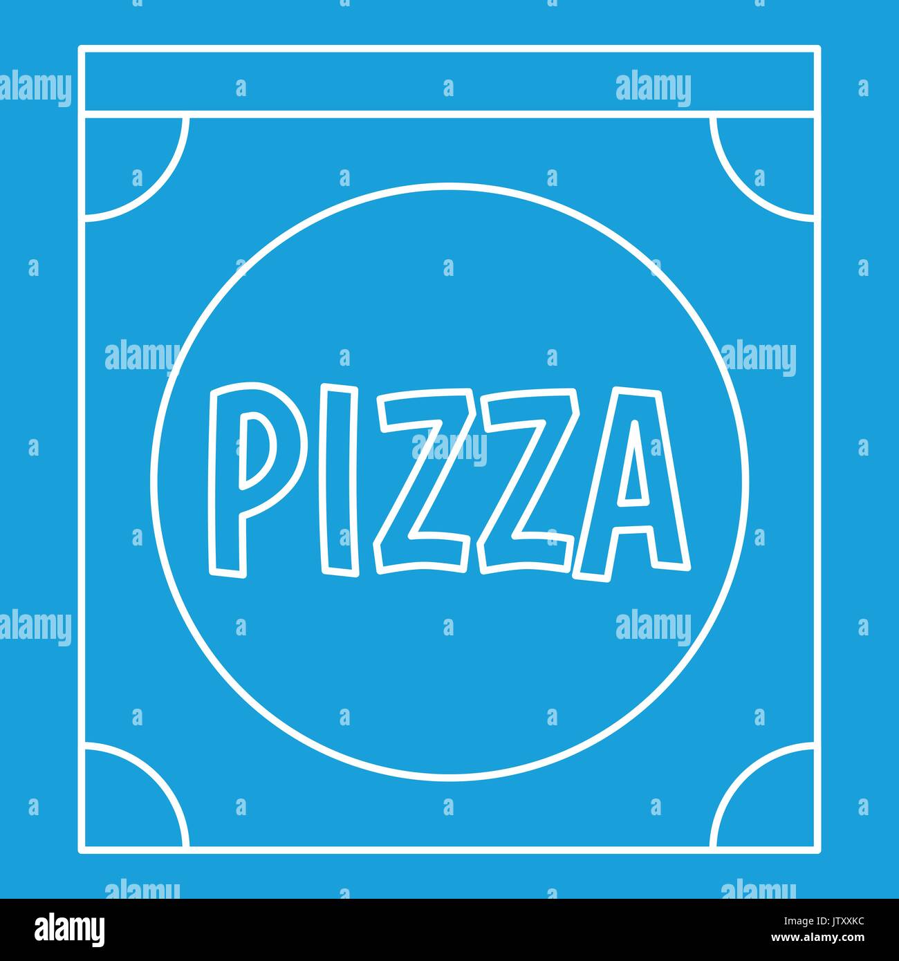Pizza box icon, outline style Stock Vector Image & Art - Alamy