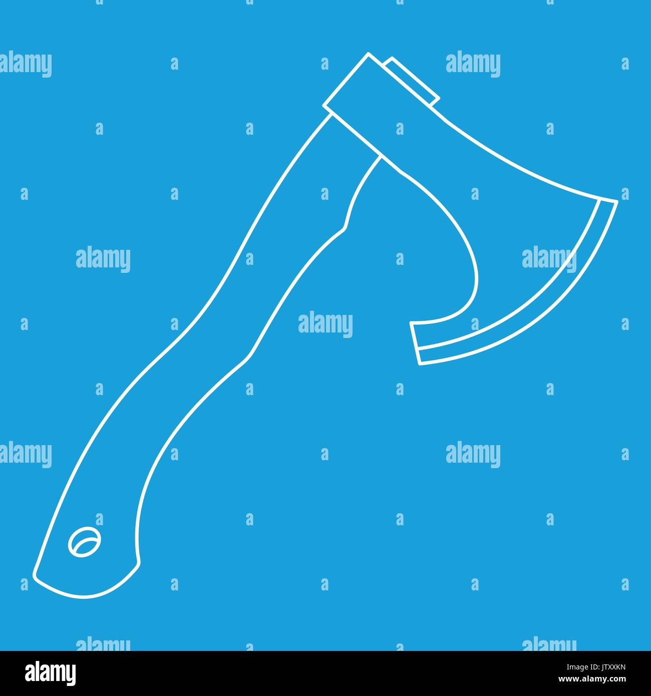Hatchet icon, outline style Stock Vector Image & Art - Alamy