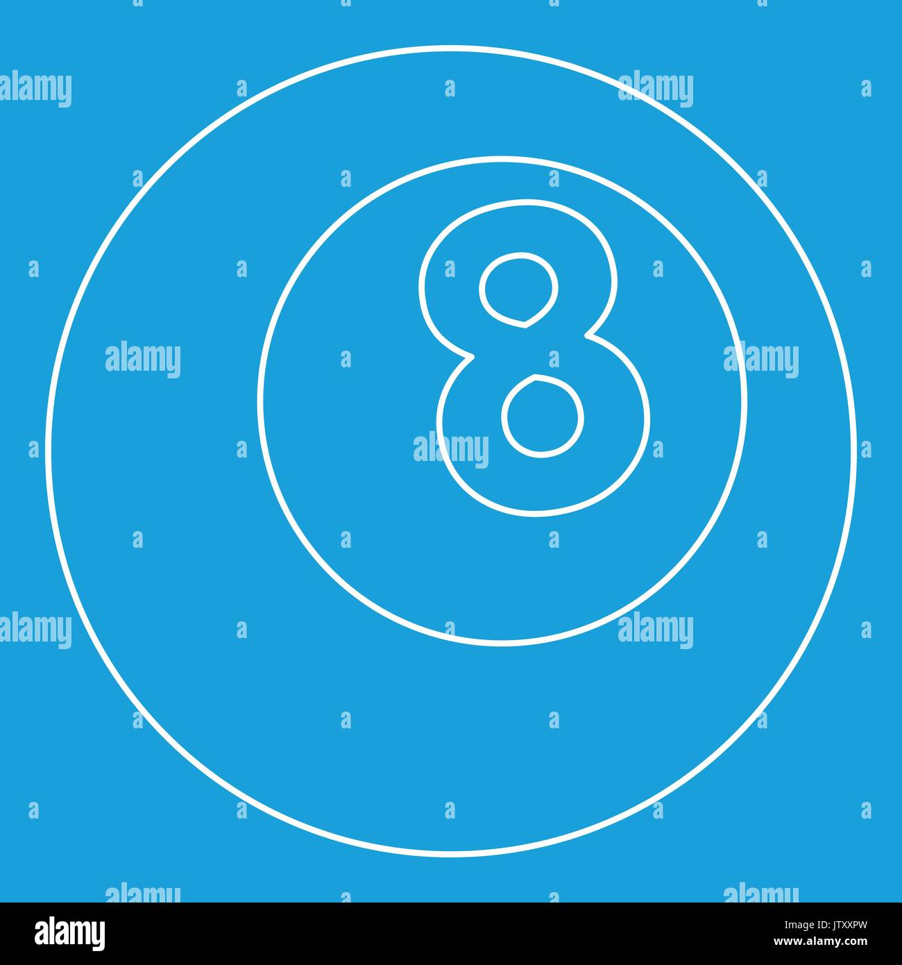 Snooker eight pool icon, outline style Stock Vector Image & Art - Alamy