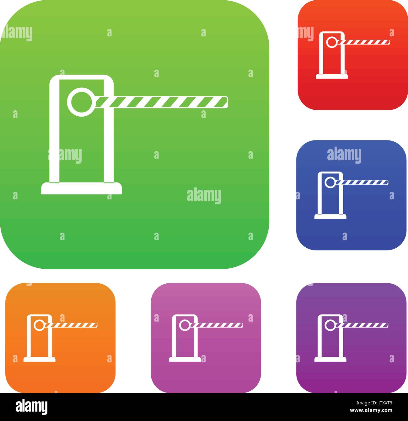 Parking entrance set collection Stock Vector Image & Art - Alamy