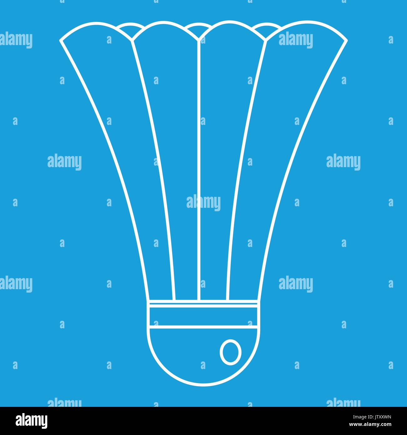 Shuttlecock icon, outline style Stock Vector Image & Art - Alamy