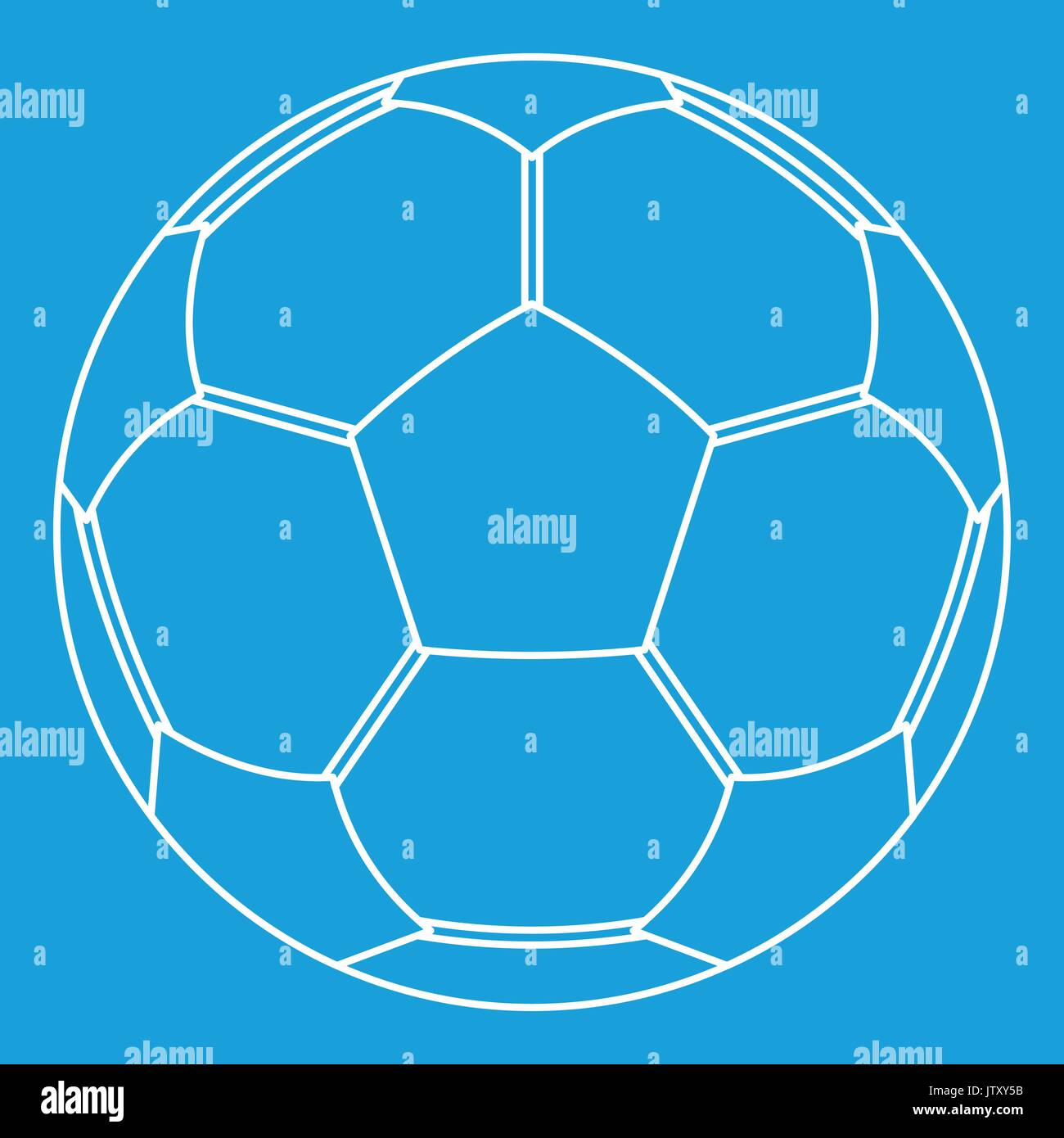 Football ball icon, outline style Stock Vector Image & Art - Alamy