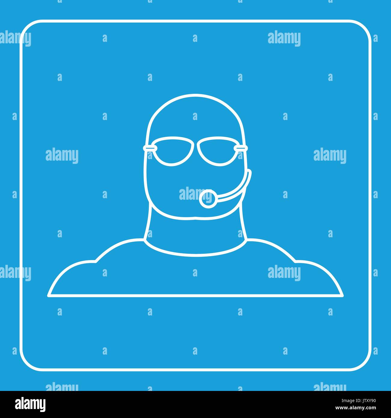 Safety guard man icon outline Stock Vector Image & Art - Alamy