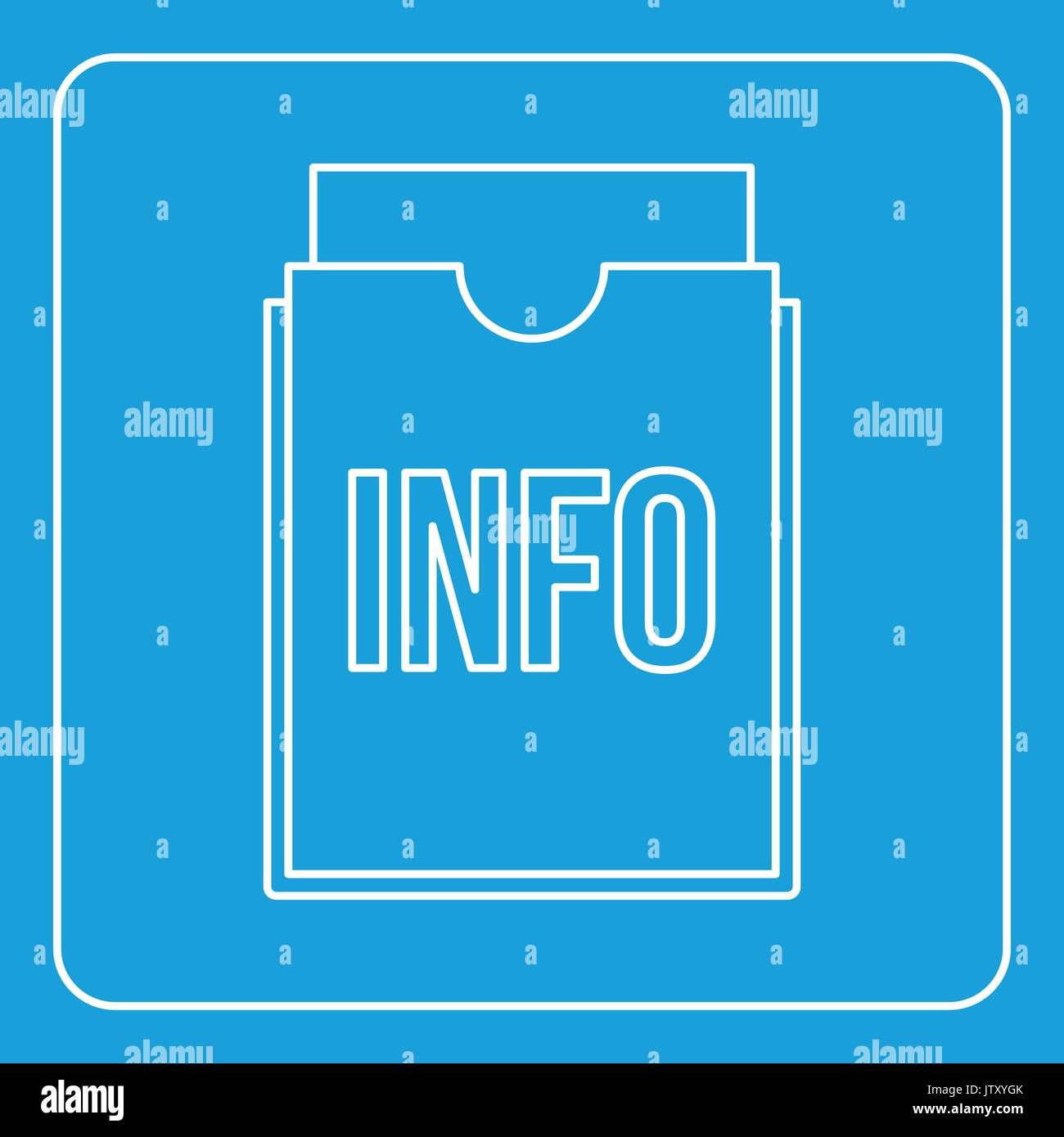 Info folder icon outline Stock Vector Image & Art - Alamy