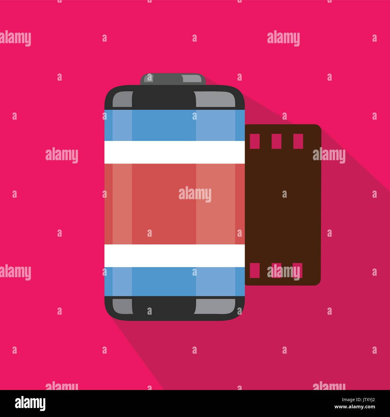 Camera film roll. Flat design. Vector illustration Stock Vector Image ...