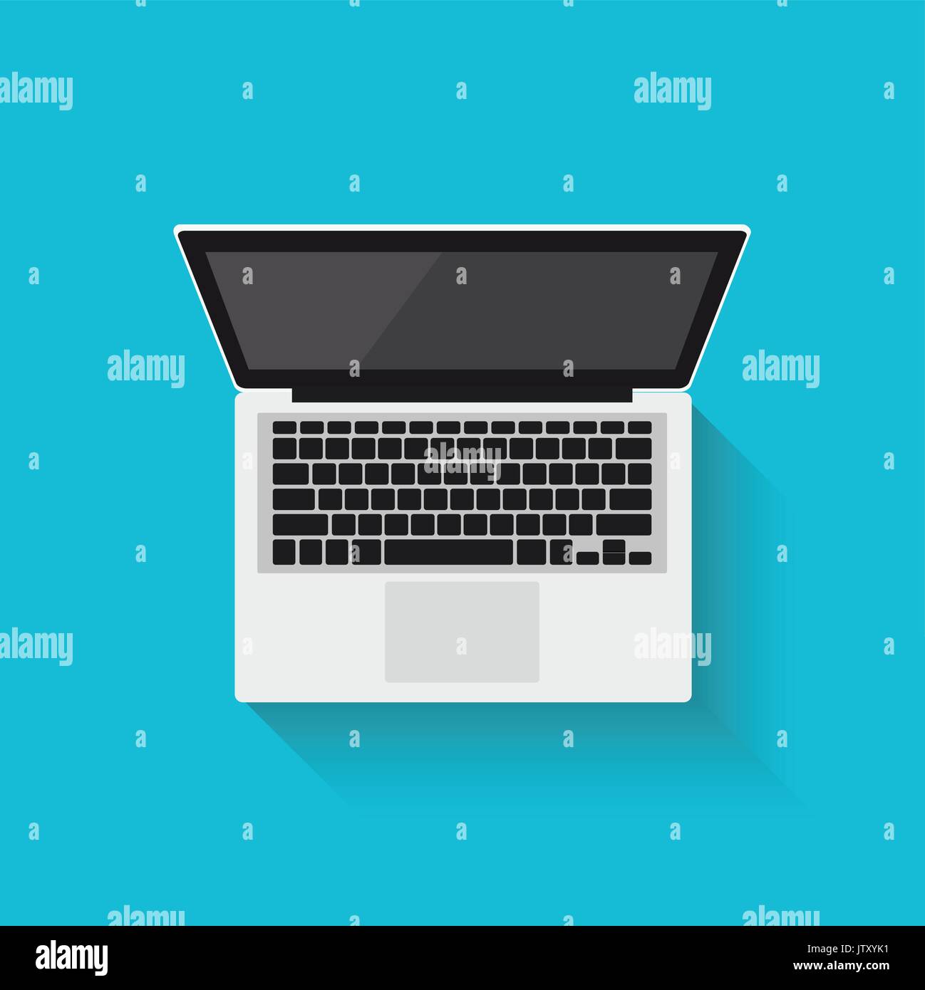 Laptop. Notebook. Flat design. Vector illustration Stock Vector Image ...