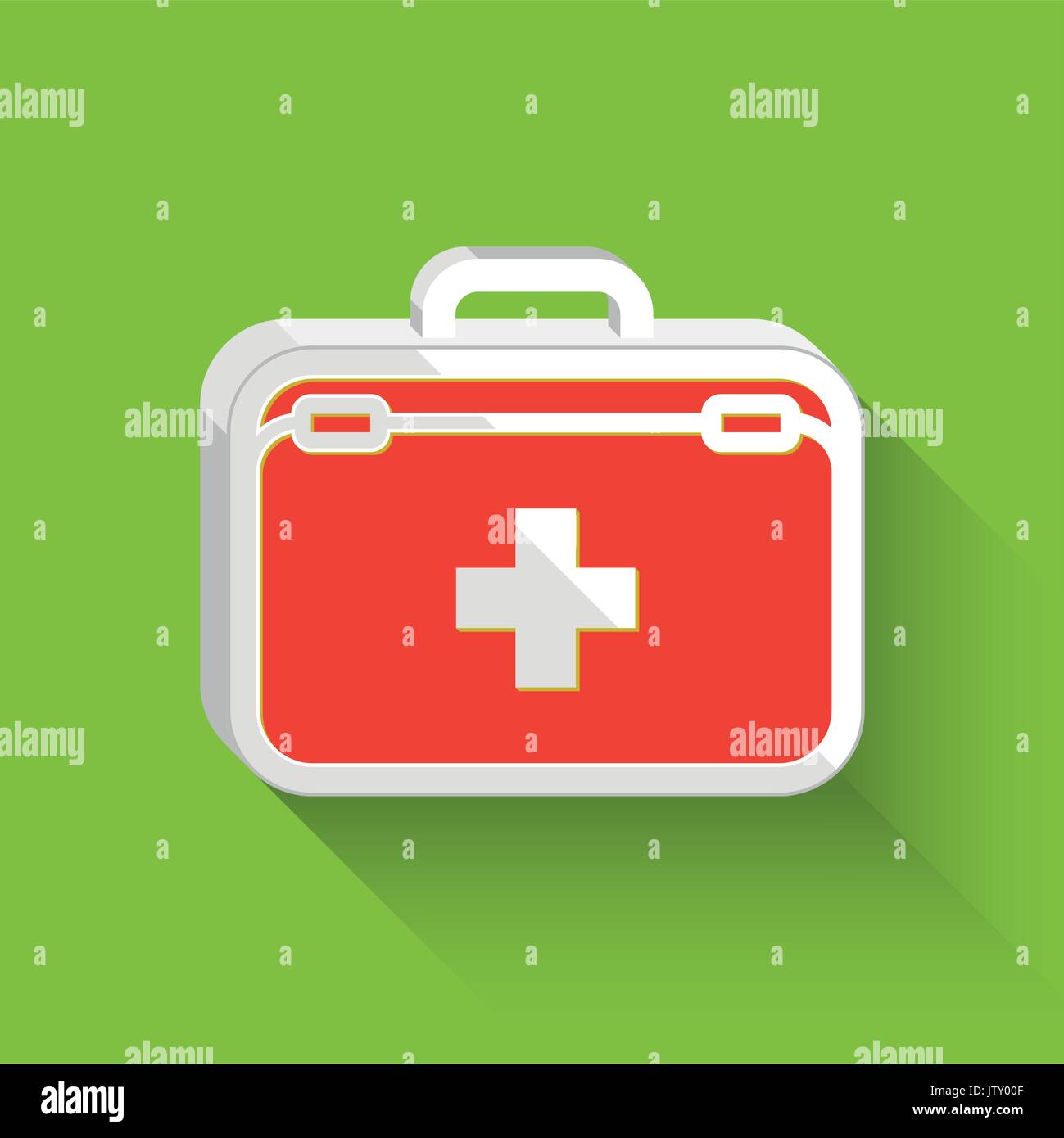 Medical bag. First aid bag. Flat Design. Vector illustration Stock ...
