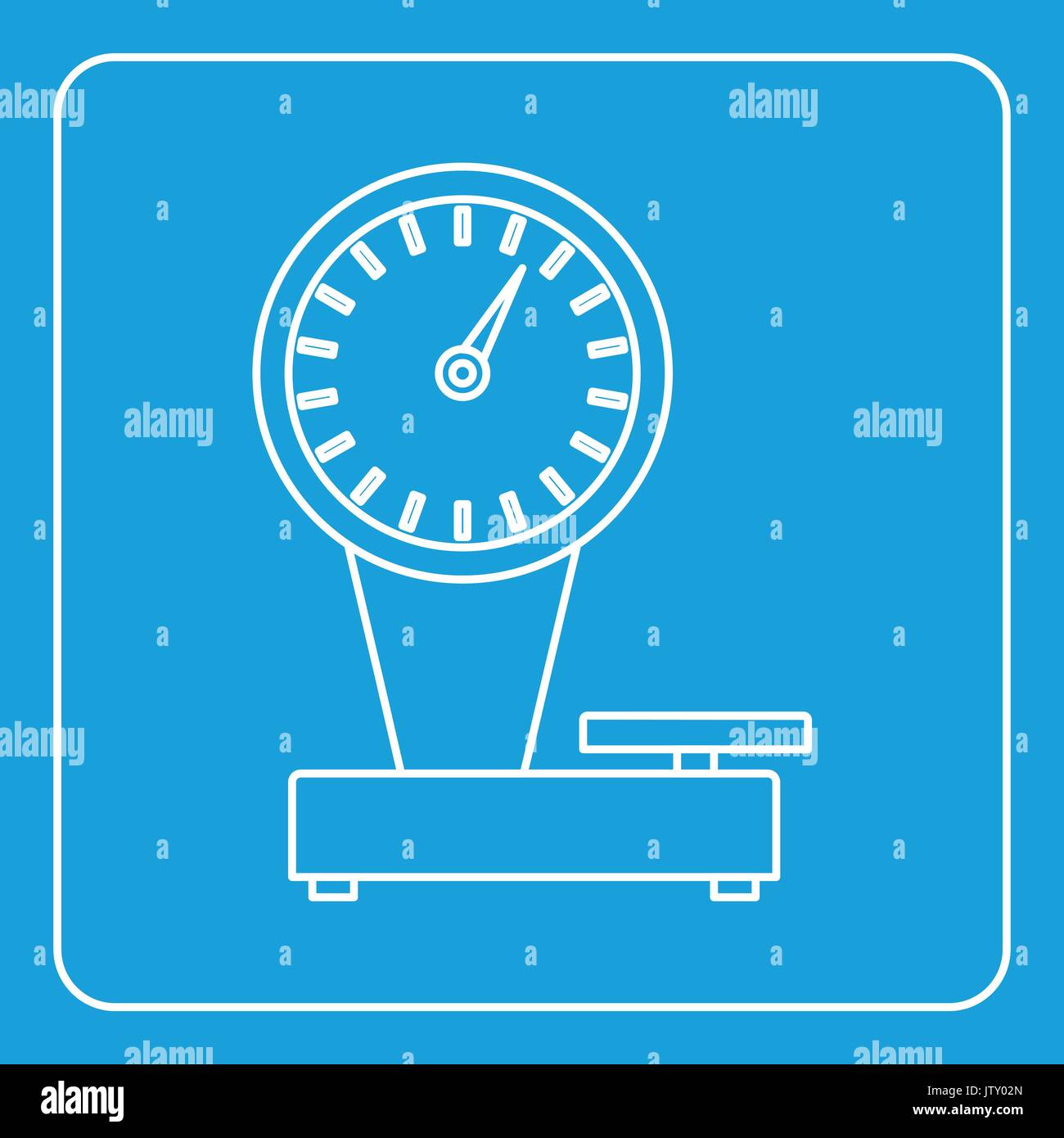 Heavy weight old scale weight Stock Vector Images - Alamy